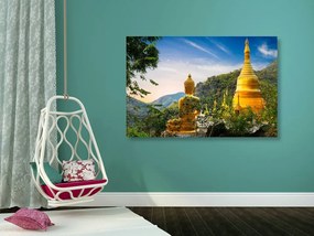 Obraz pohled na zlatého Budhu Varianta: 60x40