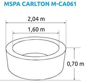 Marimex Vířivý bazén MSPA Carlton M-CA061 11400258