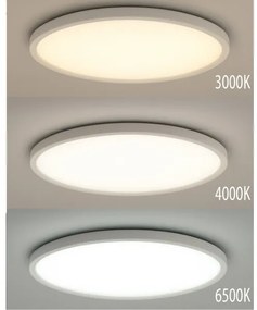 LED Stropní svítidlo LED/18W/230V 3000/4000/6500K pr. 23 cm bílá
