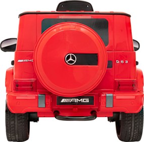 Ramiz Elektrické auto Mercedes AMG G63 pro děti červené + dálkové ovládání
