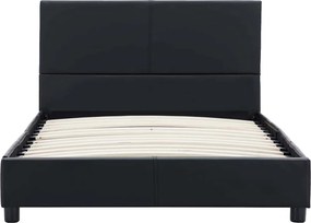 Rám postele černý umělá kůže 90 x 200 cm 284768