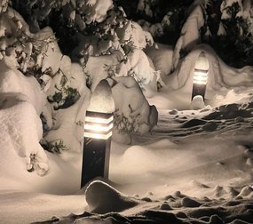 BERGE Venkovní sloupová zahradní lampa BELLA - ME0012 - 60 cm - černá