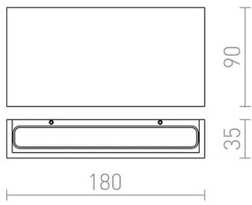 RED-Design Rendl-R12573-LED Venkovní nástěnné svítidlo TORINO 2xLED/5W/230V IP54
