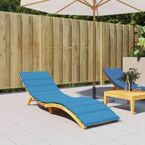 Poduška na lehátko modrá 200 x 60 x 3 cm oxfordská látka 314207