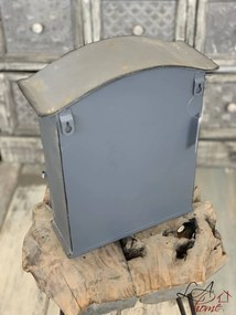 Šedá retro poštovní schránka Mail - 26*10*31 cm