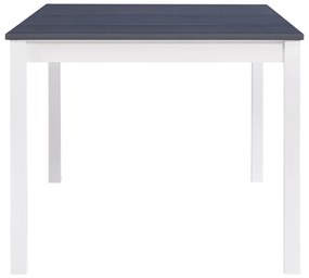 Jídelní stůl bílo-šedý 180 x 90 x 73 cm borové dřevo,  283406