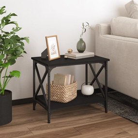 vidaXL Odkládací stolek 55 x 38 x 45 cm kompozitní dřevo [823330] Barva: Černá