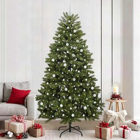 Umělý vánoční stromeček 240 cm 300 LED Teplá bílá PVC a ocel 3395706