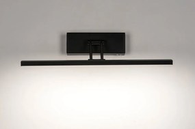Nástěnné designové LED svítidlo nad zrcadlo Alfonso Black