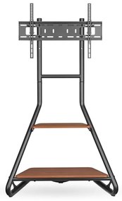 Nedis TVSM6200BK - Podlahový stojan pro TV 37-75" černá/hnědá