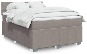 Box spring postel s matrací taupe 160x200 cm textil 3287123