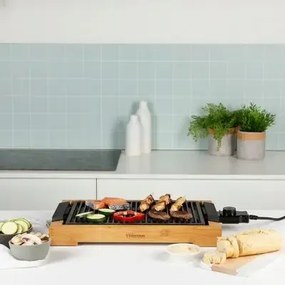 Tristar BP-2785 / stolní gril bambus / 2000 W / 37x25cm / termostat