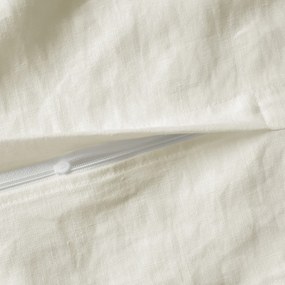 TULULUM Lněné povlečení krémově bílé - SADA Složení sady: 140 x 200 cm + 70 x 90 cm