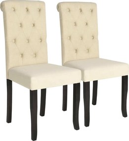 vidaXL Jídelní židle 2 ks textil [245516] Barva: Tmavě šedá