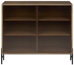 NORTHERN Skříňka Hifive Glass Cabinet, Smoked Oak, 75 cm / podstavec 15 cm