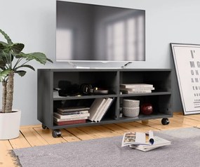 vidaXL TV skříňka na kolečkách 90x35x35cm kompozitní dřevo [800185] Barva: Bílá