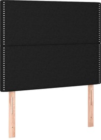 Box spring postel s matrací černá 120x200 cm textil 3137063