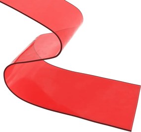 Závěs do dveří červený 200 mm x 1,6 mm 10 m PVC 153865