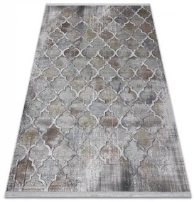 Moderní kusový koberec LUCE 75 Marokánský vzor šedý hořčicový Rozměr: 230x330 cm