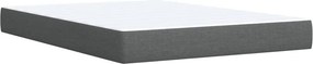 Box spring postel s matrací tmavě šedá 140x200 cm textil 3285381