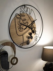 Nástěnné hodiny Elegant A 60 cm hnědé/černé