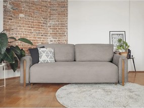Světle hnědá manšestrová rozkládací/s úložným prostorem pohovka 244 cm Arcadova – ELTAP