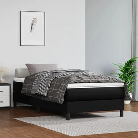Rám postele s boxspringem černá 100 x 200 cm umělá kůže 3120682