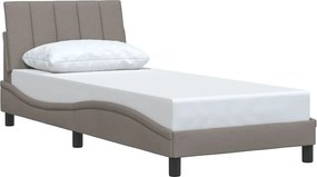 Rám postele bez matrací Hanko taupe 90x200 cm textil 3310367