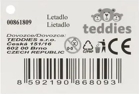 TEDDIES Stíhačka mix barev / Letadlo / Kov a plast / Zpětné natažení /