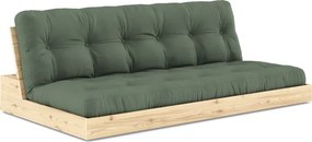 Karup Design  Rozkládací pohovka BASE - 756 Olive Green / Bez bočních boxů