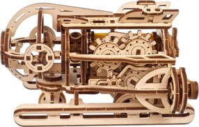 UGEARS MODELS Dřevěná 3D stavebnice mechanického modelu Steampunk ponorka
