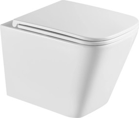 Erga Mery+, závěsná WC mísa 515x360x360mm, Rimless Tornado 2 + toaletní sedátko s pomalým zavíráním, bílá, ERG-V03-MERY-TO2-WH