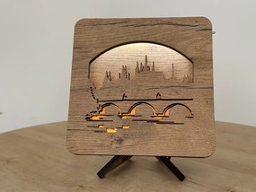 Li-Go "Hradčany" lampa 19x19cm provedení povrchu: jedle