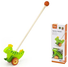 Viga Jezdící dřevěná hračka na tyči dinosaurus