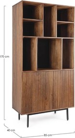 Skříň z mangového dřeva v přírodní barvě 85x170x40 cm Tadita – Bizzotto