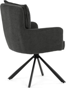 Jídelní židle HC-X1128 GREY2, manšestrová látka, šedá (60 x 67) cm