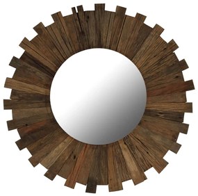 Nástěnné zrcadlo Goldn - masivní recyklované dřevo | 70 cm