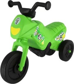 TEDDIES Odrážedlo Enduro Yupee zelené / Plast / výška sedadla 26 cm /