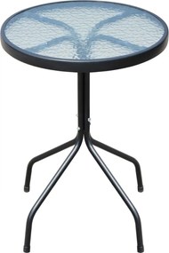 vidaXL 3dílný bistro set ocelový černý [43315]