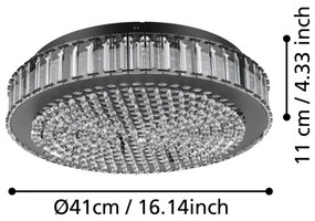 Eglo 390248 - LED Stmívatelné stropní svítidlo BALPARDA LED/23,5W/230V 4000K