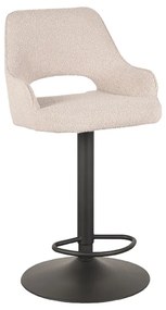LABEL51 barová židle FER krémové bouclé CM-55.014
