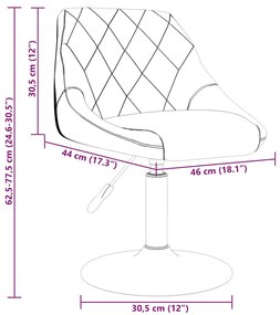 vidaXL Marketos Otočné jídelní židle 4 ks vínové samet