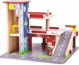 Bigjigs Toys Garáž s parkovištěm / od 3 let