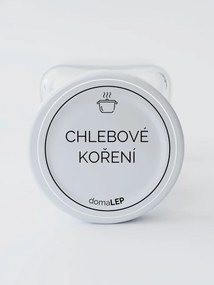 Samolepka na kořenky CHLEBOVÉ KOŘENÍ průhledná 5 cm základní písmo