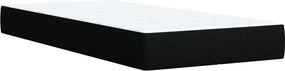 Box spring postel s matrací černá 100 x 200 cm textil 3290401