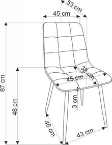 Jídelní židle Payton, béžová