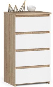 Komoda CL4 40 cm dub sonoma/bílá