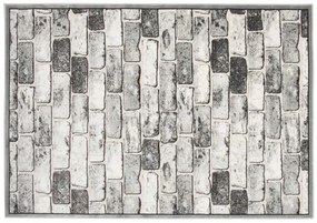 Moderní kusový koberec 70911/24338 TANGO Cihlová zeď šedý Rozměr: 300x400 cm