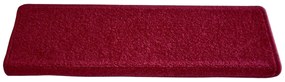 Vopi koberce Nášlapy na schody Eton vínově červený obdélník, samolepící - 24x65 obdélník (rozměr včetně ohybu)