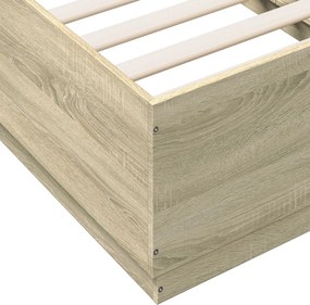 Rám postele dub sonoma 90 x 190 cm kompozitní dřevo 3209753